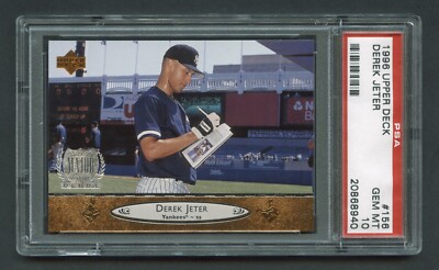 1996 DEREK JETER UPPER DECK PSA 10 GEM-MT HOF NY YANKEES COLOR SHARP ...