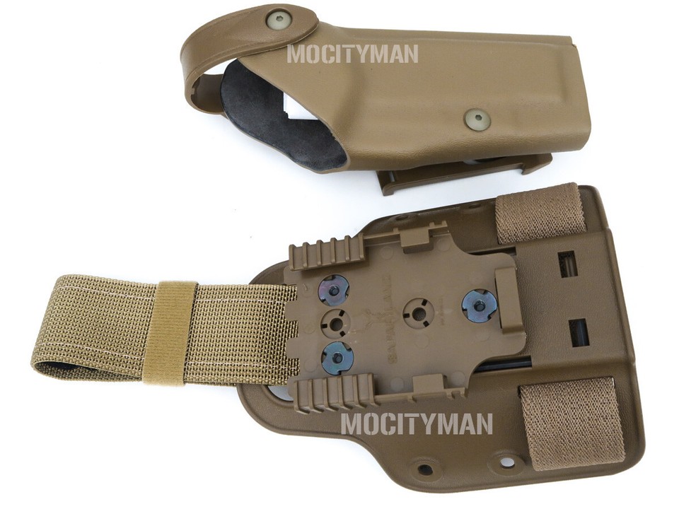 Safariland Coyote RH Holster Leg Shroud For Operator Colt M45A1 Pistol ...