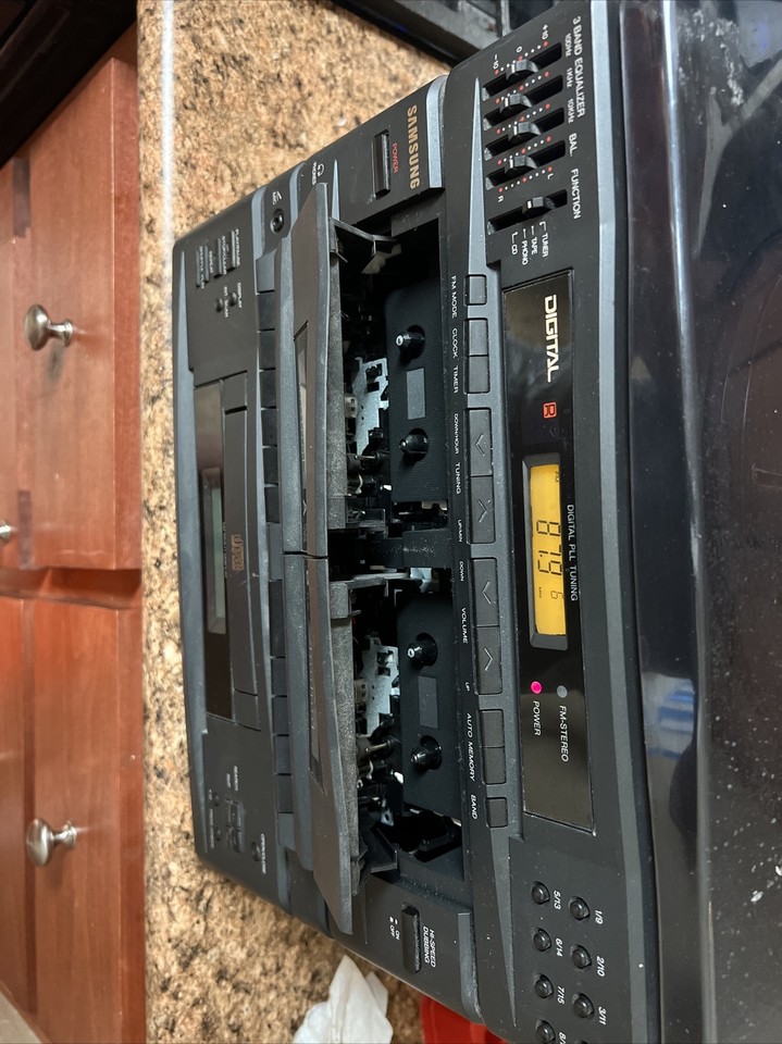 Vintage Samsung scm 6550 stereo record/turntable,radio,tape,cd player ...