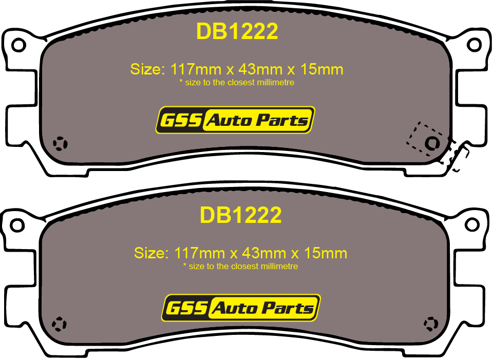 Hi-Q Rear Brake Pads SDB1222 DB1222 fits 929 Hg 8/91 - 11/97, Mpv | eBay