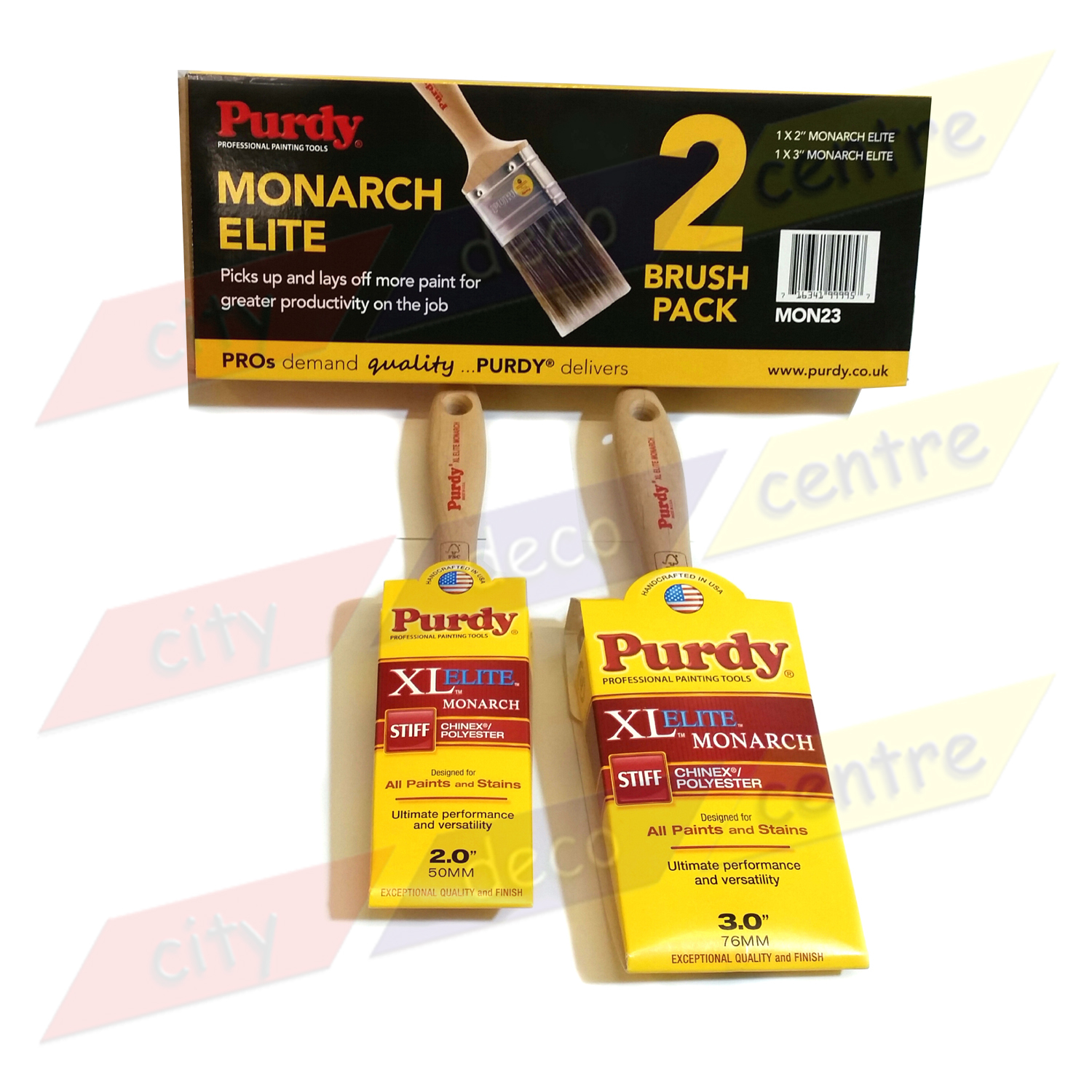 Purdy Paint Brush Monarch Set MON1 MON5 ME3X2 PEX23 ME3PEDUO MON23 ...