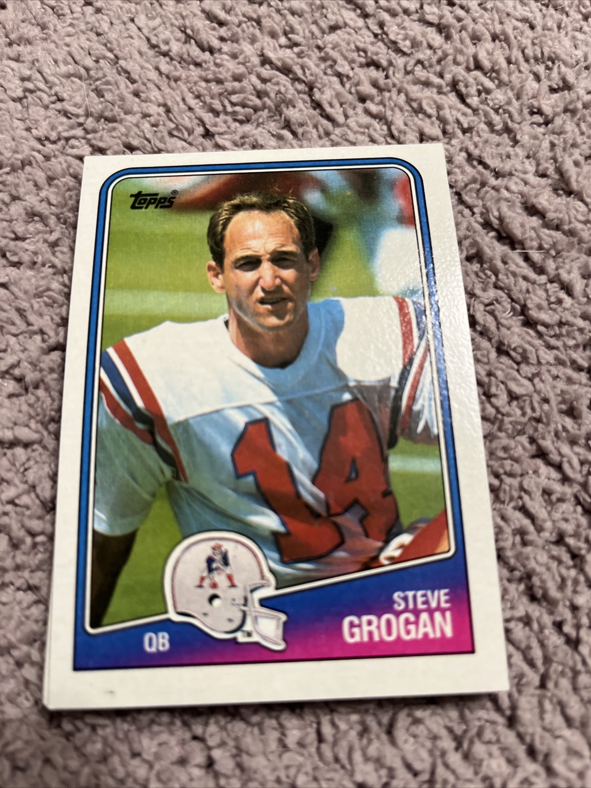 1988 Topps Football #176 Steve Grogan New England Patriots | eBay