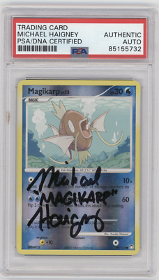 PSA Signed Micheal Haigney Magikarp 89/123 D&P Mysterious Treasures | eBay