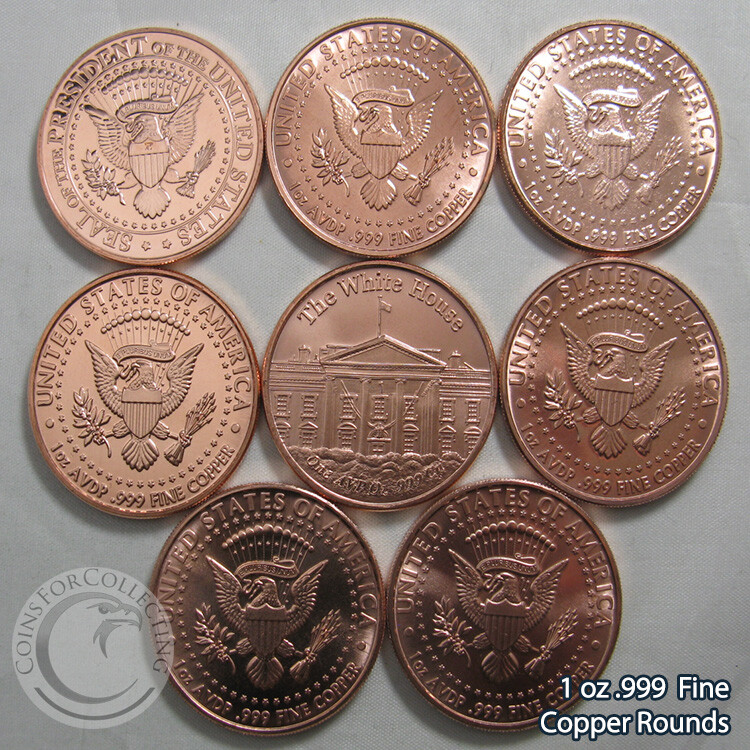 "8 Donald Trump Set" 1 oz .999 Copper Rounds Beautiful Designs | eBay