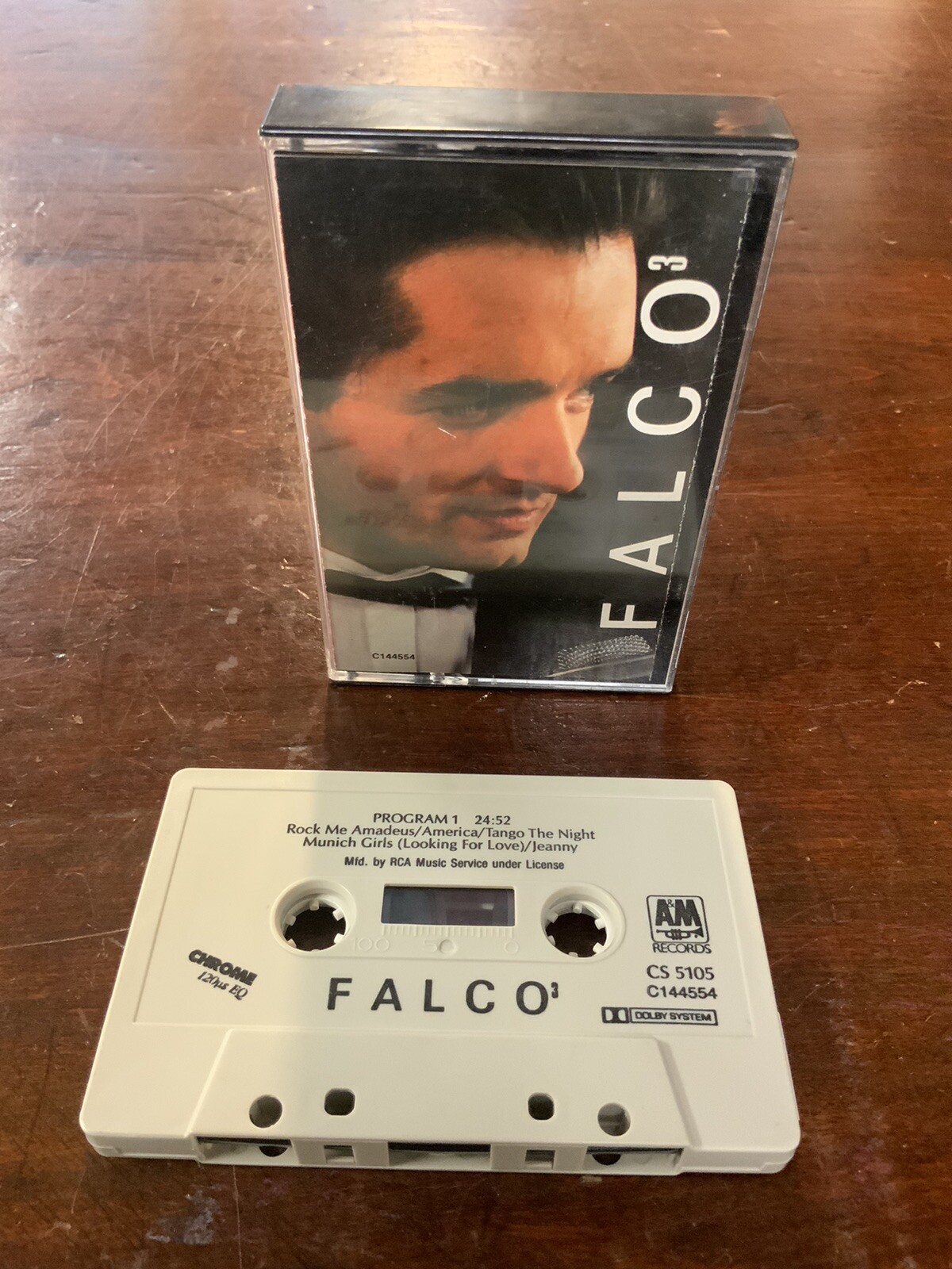 RARE OOP Falco 3 CASSETTE TAPE synth pop 1986 ROCK ME AMADEUS Vienna ...