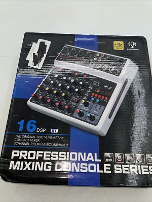 Professional Mixing Console Series 16DSP 4/6 Channel Mixer DJ & Studio ...