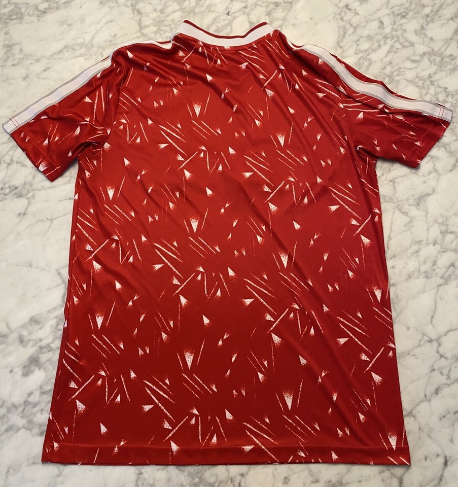 Liverpool FC Home Jersey 1989 1990 1991 Candy LFC Remake Size Large Red ...