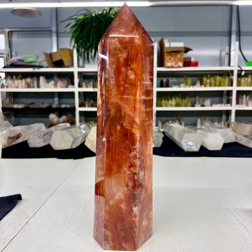 10LB Natural red gum flower crystal pillar mineral specimen decoration ...