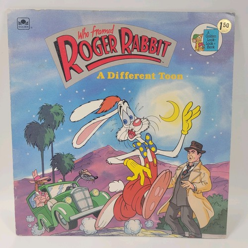 VTG Who Framed Roger Rabbit A Different Toon Golden Book Walt Disney ...