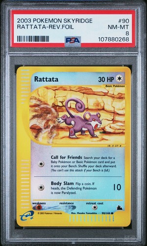 2003 POKEMON SKYRIDGE #90 RATTATA-REVERSE FOIL PSA 8 | eBay
