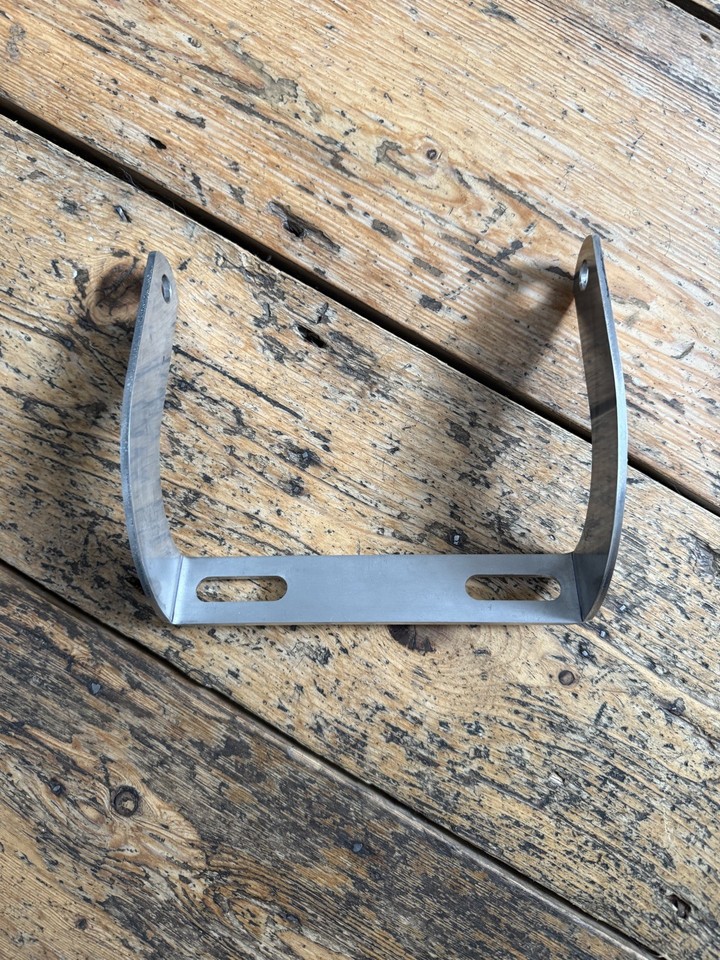 Bates Style Motorcycle side fitting Headlight Bracket- Stainless Steel ...