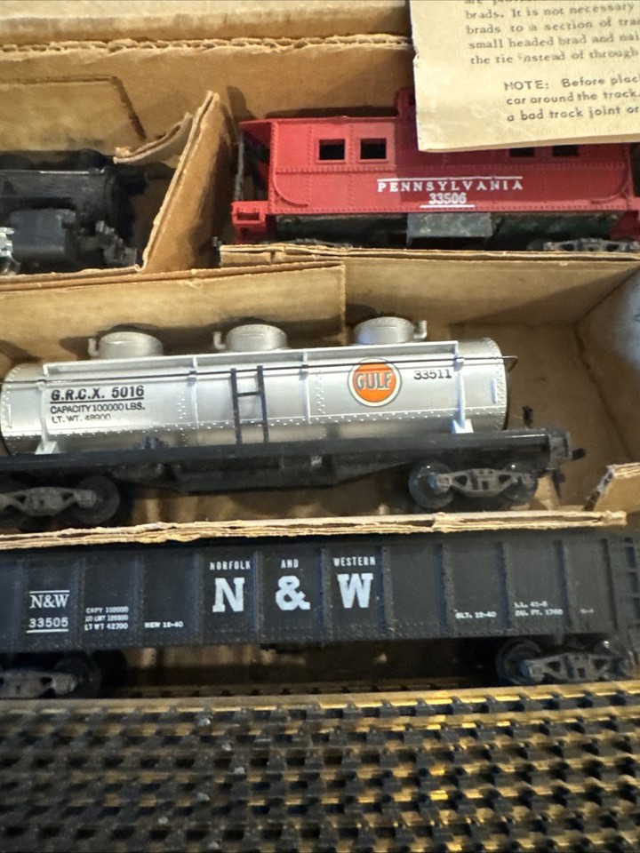 Gilbert American Flyer HO -7 Unit Freight Train Set Number 30123 | eBay