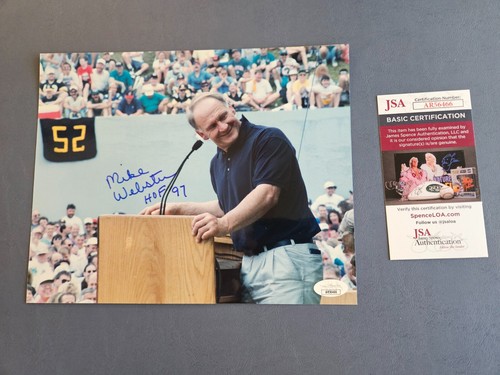MIKE WEBSTER Induction Pittsburgh Steelers Autograph Signed 8x10 Photo ...