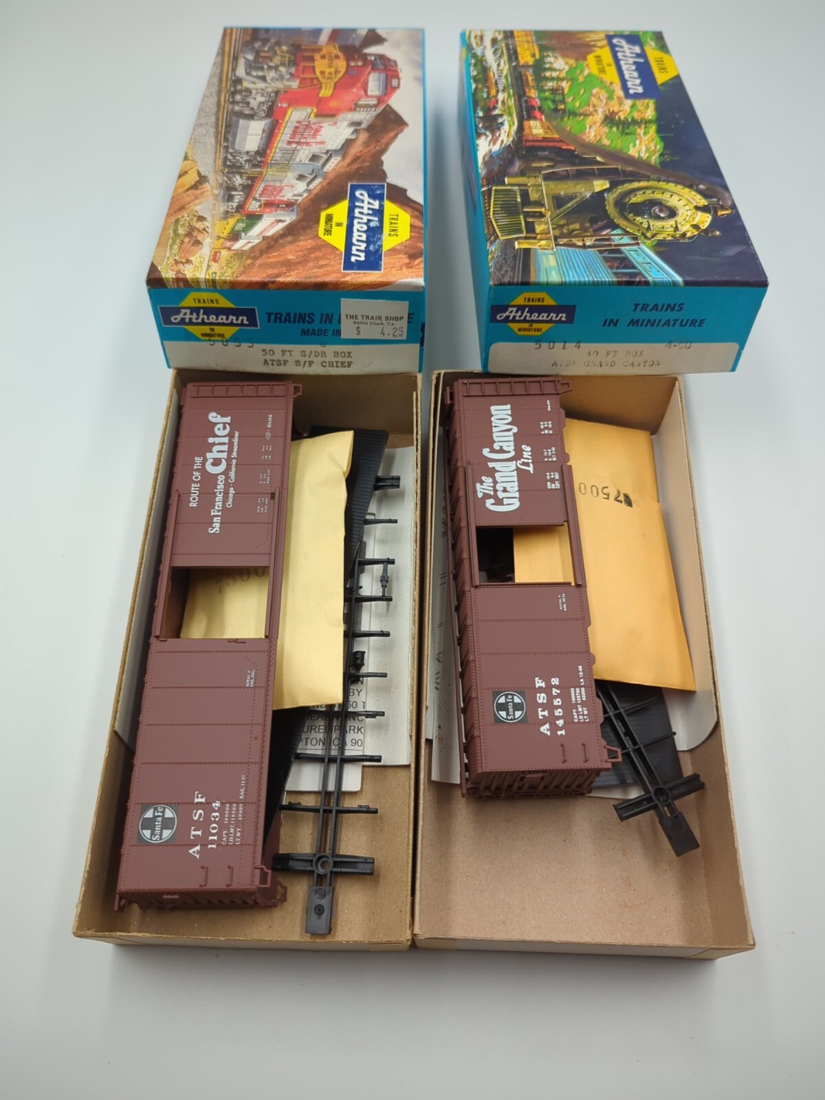 HO NOS - ATHEARN LOT OF 6 ATSF Santa Fe - (5014, 5022,5023, 5051, 5054 ...