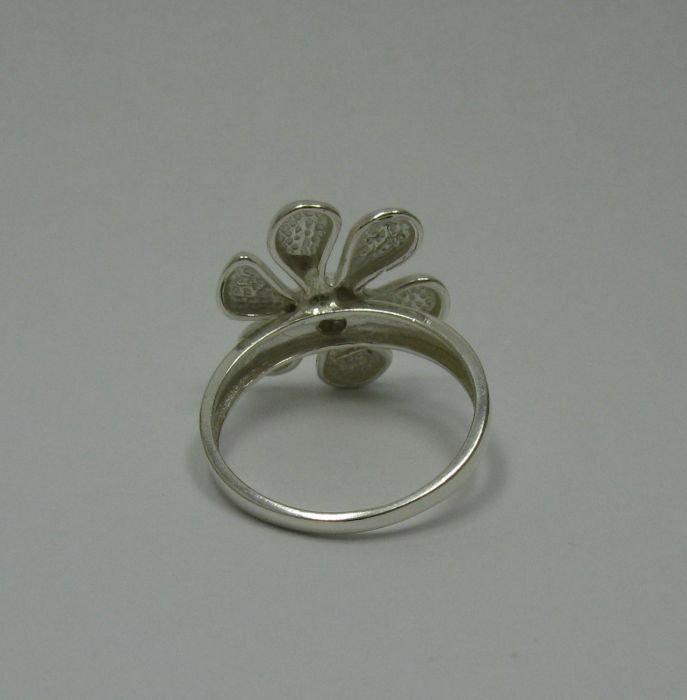 Genuine Sterling Silver Ring Flower Solid Hallmarked 925 Handmade | eBay