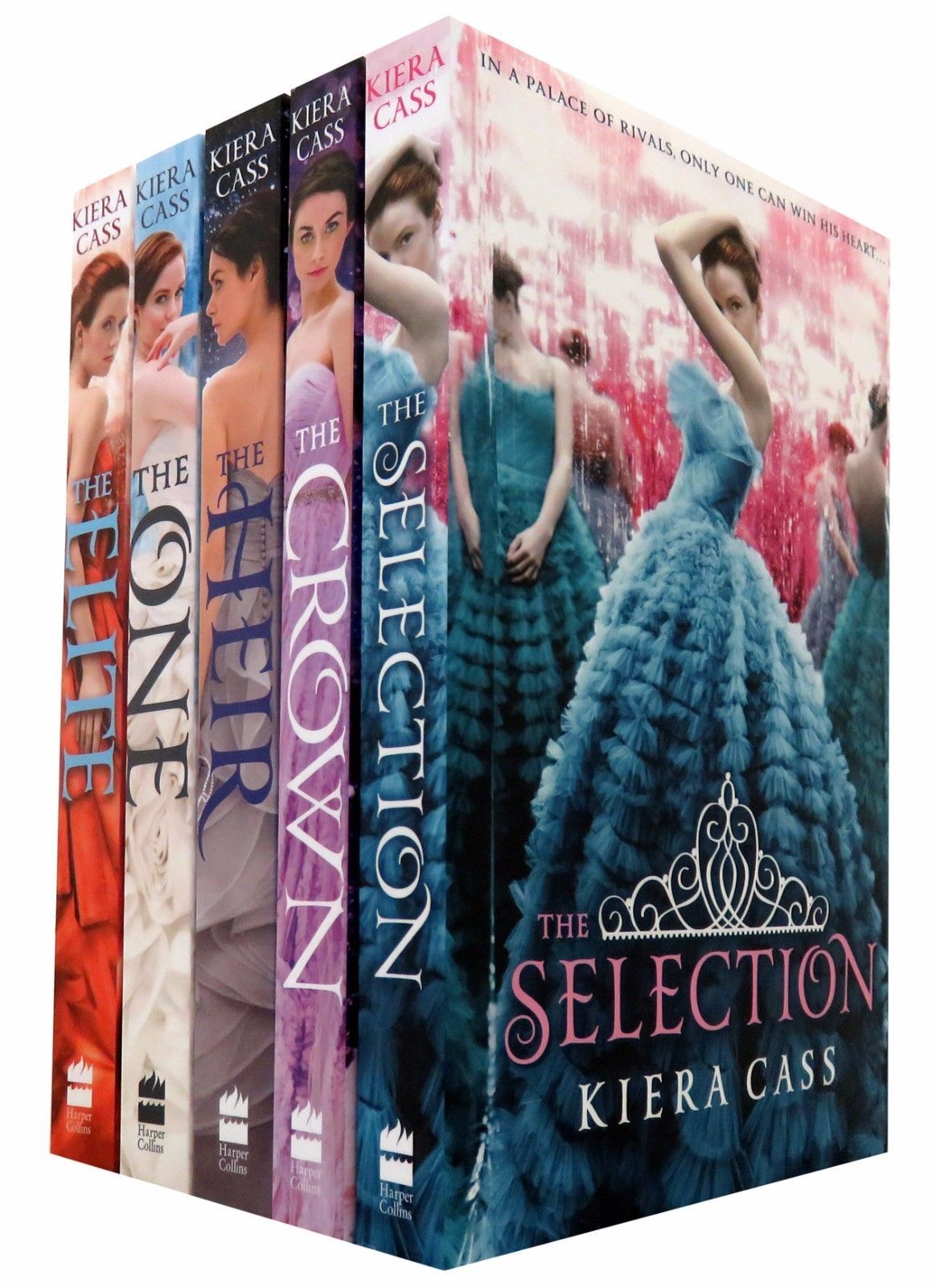 The Selection Complete Series 5 Books Box Set Kiera Cass collection ...