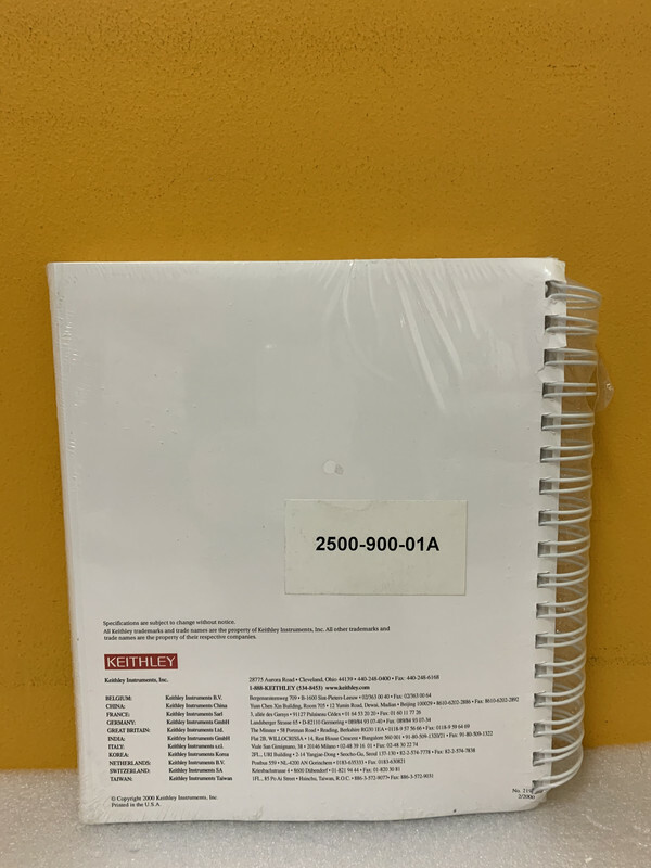 Keithley 2500-900-01A Model 2500 Dual Photodiode Meter User's Manual | eBay
