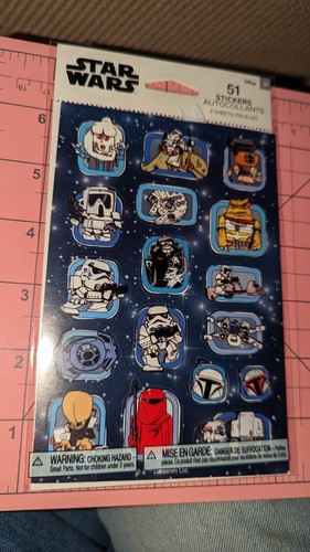 STAR WARS Sticker Set 3 Sheets 51 Stickers Kid Squad | eBay