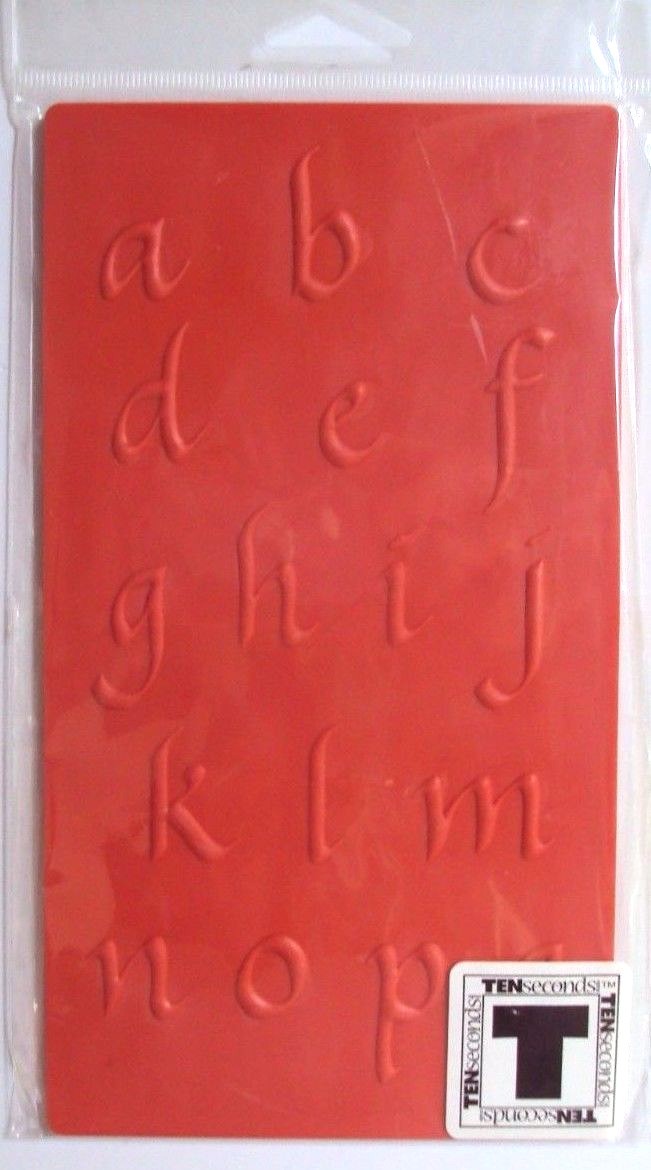 Ten Seconds Kabuka 6 Double-Sided Mold 4.5 x 8.5 Lower Case Alphabet ...