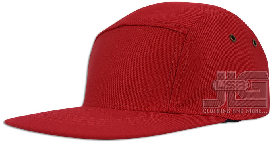 5 Panel Solid Camo Strap-back Adjustable Leather Strap Cap Hat JLGUSA ...