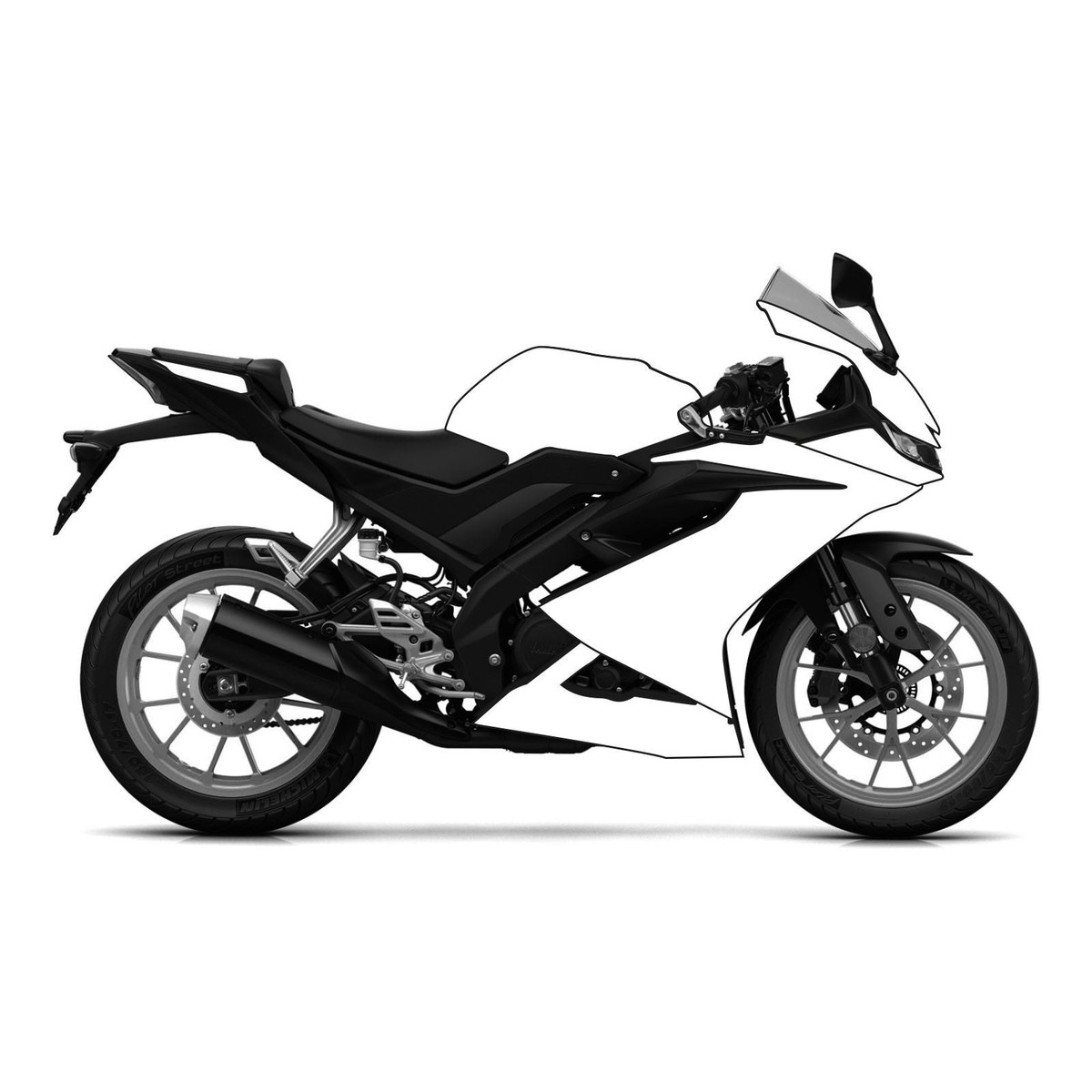Yamaha R15 Black And White Yamaha YZF R15: Yamaha's BS VI Compliant