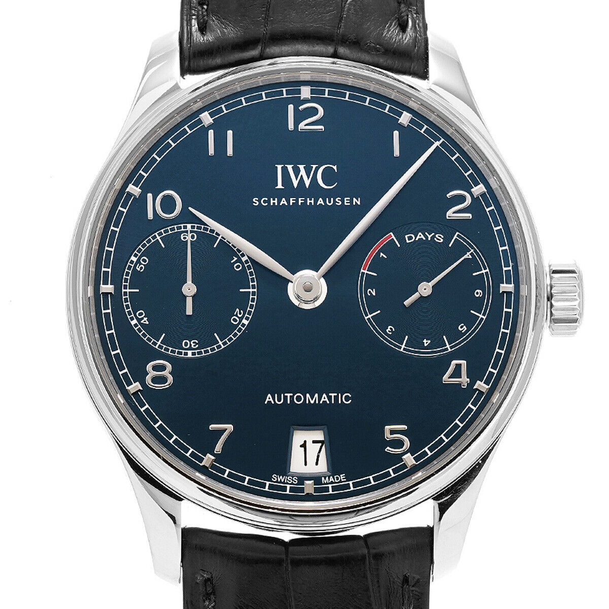 IWC Portugieser Blue Men's Watch - IW500710 for sale online | eBay