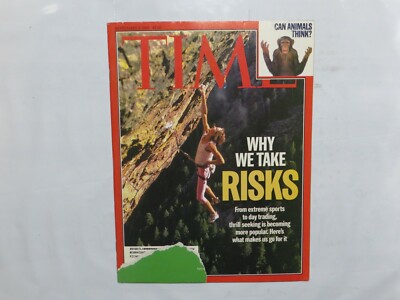Time Magazine Sept 6 1999 Why We Take Risks Extreme Sports Day Trading ...