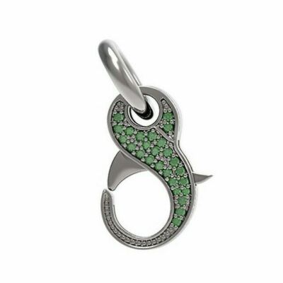 Natural Chrome Diopside Lobster Lock Clasp 925 Silver Finding Jewelry ...
