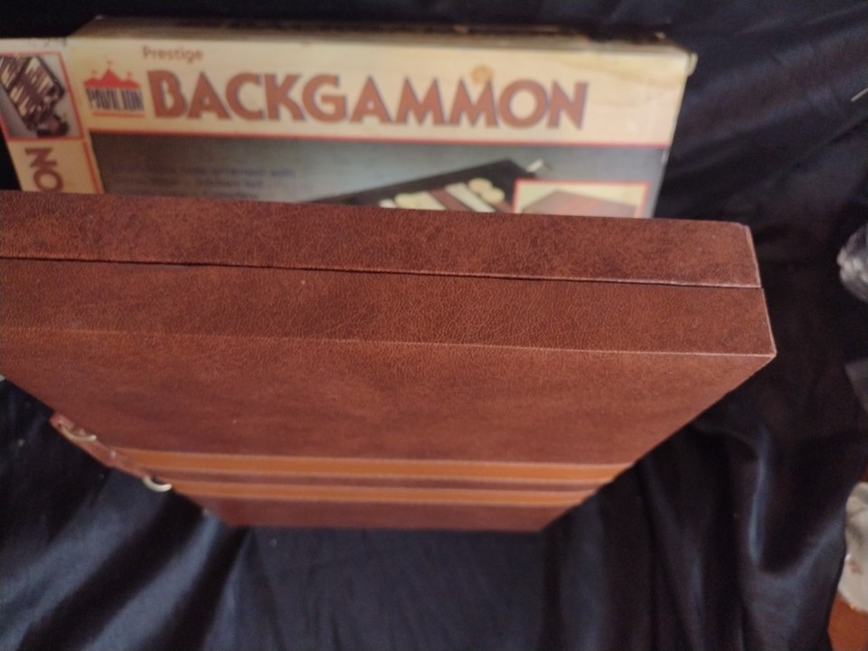 Vintage 1987 Pavilion Prestige Backgammon Game #147 WoodCase NEW In Original Box | eBay