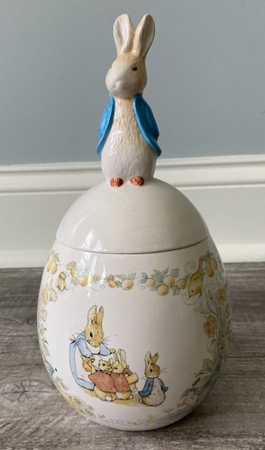 Beatrix Potter FW & Co Peter Rabit 2 pcs Teleflora Gift Egg 1996 (10 ...