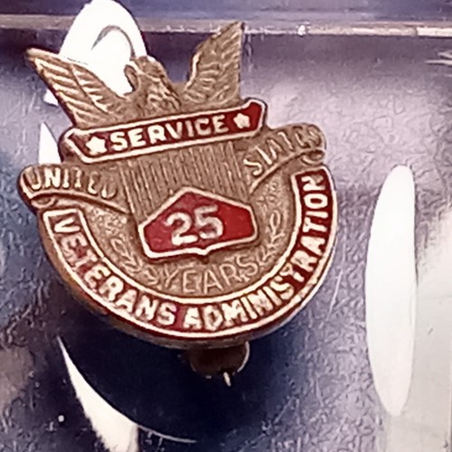 Vintage 20 - 25 - 30 Year Government Service ~ ~ Sterling Silver Lapel ...