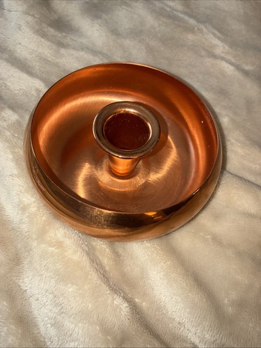 Vintage COPPERCRAFT GUILD Taunton Mass. 4" Round Copper Taper ...