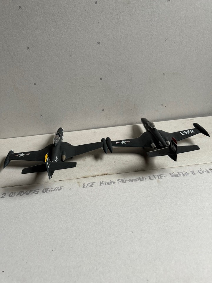 2 Professionally Built F2H-2N Banshee Night Fighter Model 1/48 Scale | eBay