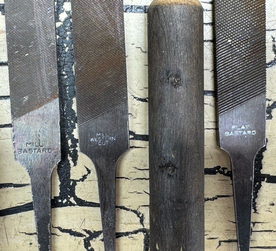 23 Vtg Black Diamond Hand File Tool Mixed Lot USA Flat Triangle Round ...