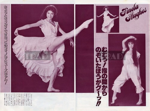 FINOLA HUGHES Upskirt Staying Alive 1984 JPN Picture Clipping 2-SHEETS #ue/w | eBay