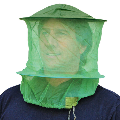 Mosquito Head Face Net Black Fly No-See-Um Green Mesh Flying Insect Bug ...