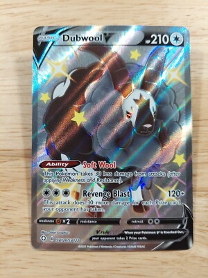 Dubwool V SHINY SV120/SV122 Shining Fates NM Full Art Ultra Rare ...