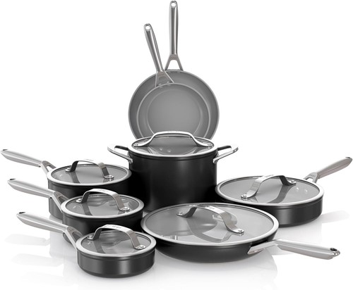 Ninja Neverstick Ceramic Pro 14-Piece Cookware Set, Non-Stick Pots ...