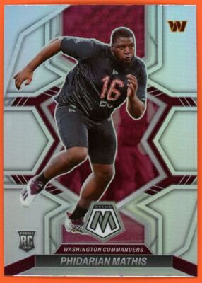 2022 Silver Prizm Phidarian Mathis RC Washington Commanders #389 ...