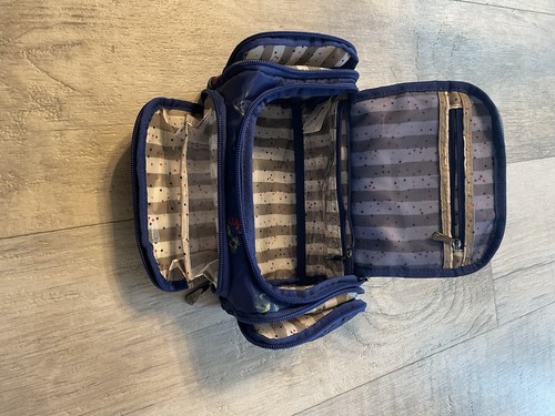 LUG Mini Trolley Navy Cosmetic Bag Makeup Toiletry Travel Organizer | eBay