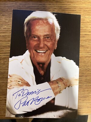 Singer PAT BOONE Signed 4x6 Photo AUTOGRAPH With Toploader | eBay