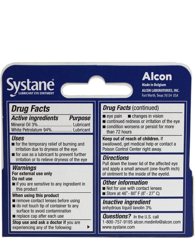 4 Alcon Systane Nighttime Severe Dry Eye Lubricant Ointment 3.5 g Exp ...