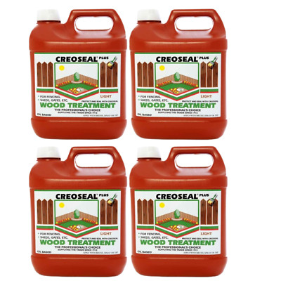 Creocote Oil Based Timber Treatment Light Brown Creosote Creoseal 4L ...