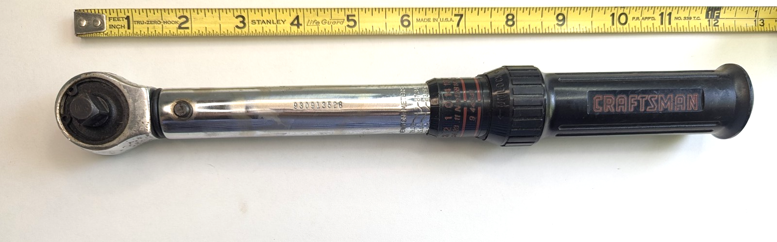 CRAFTSMAN 44541 ~ 3/8” Drive 25 - 250 in. lbs. Microtork Torque Wrench ...