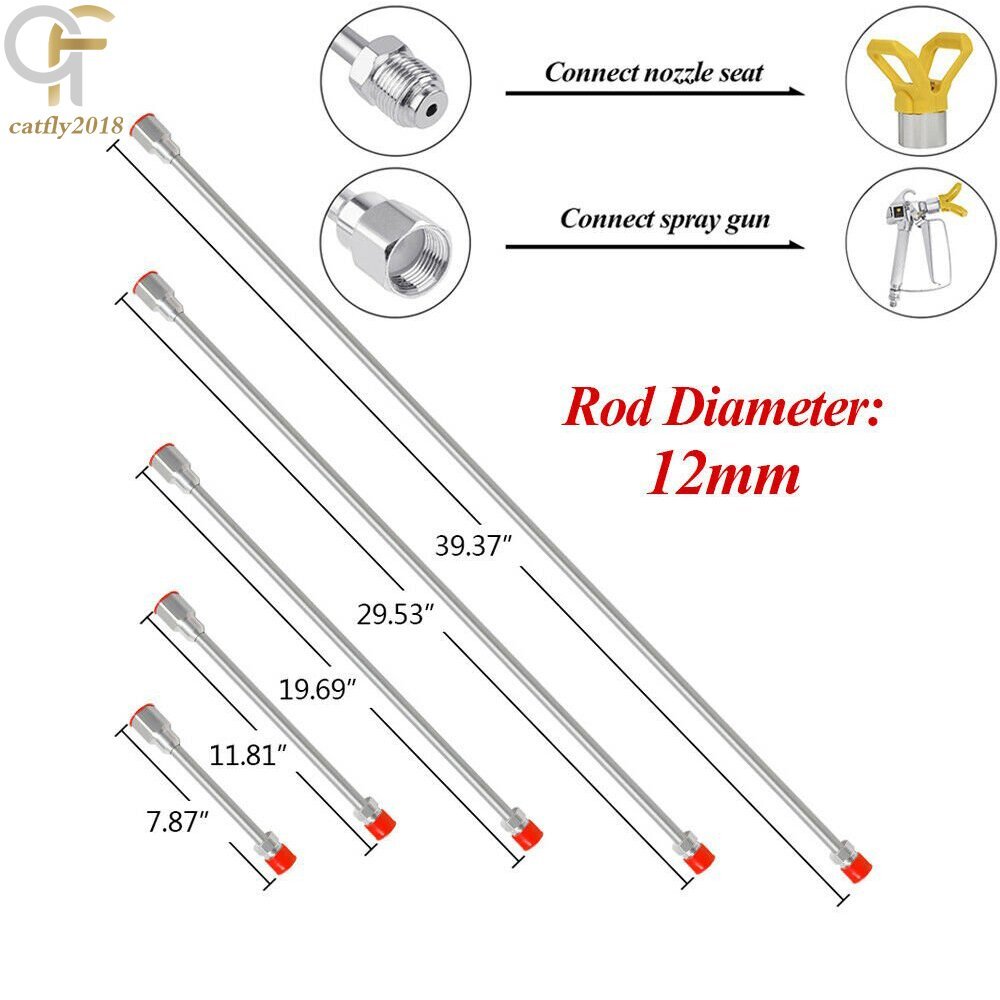 3600PSI Airless Paint Spray Sprayer Gun Nozzle Hose Extension Pole ...