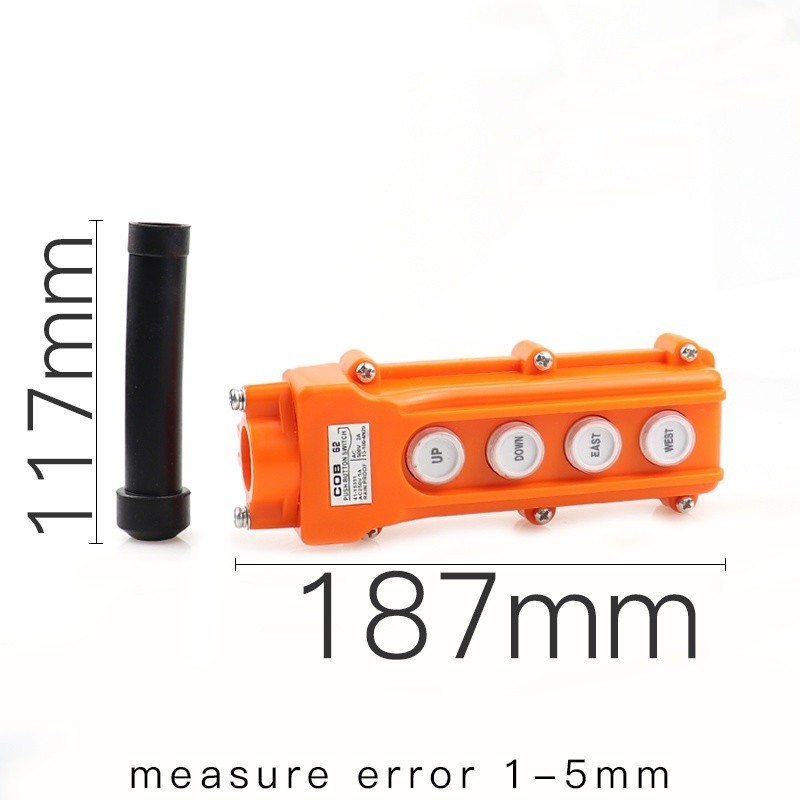 Switch 4 Way Push Button Business & Industrial For Hoist Orange Red ...