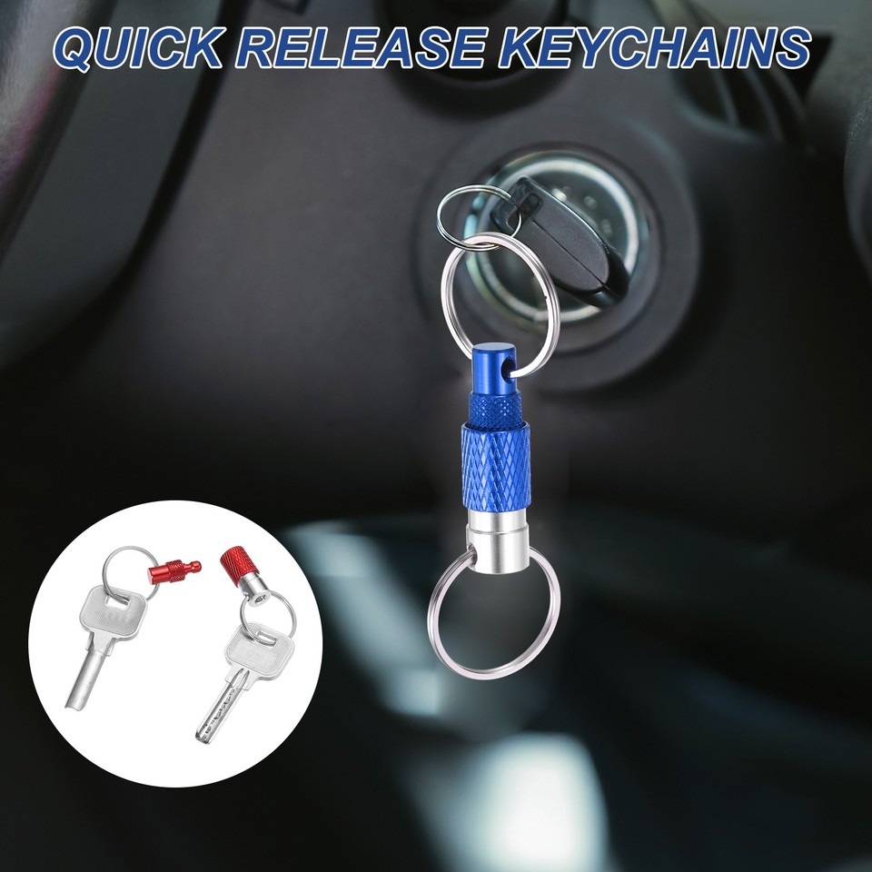 4 Pack Quick Release Keychain Pull Apart Detachable Swivel Keychain ...