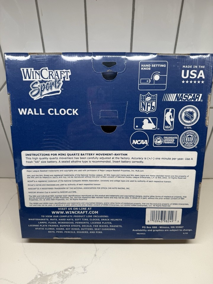 NEW NASCAR Michael Waltrip #15 WinCraft Sports Wall Clock 10943982493| eBay