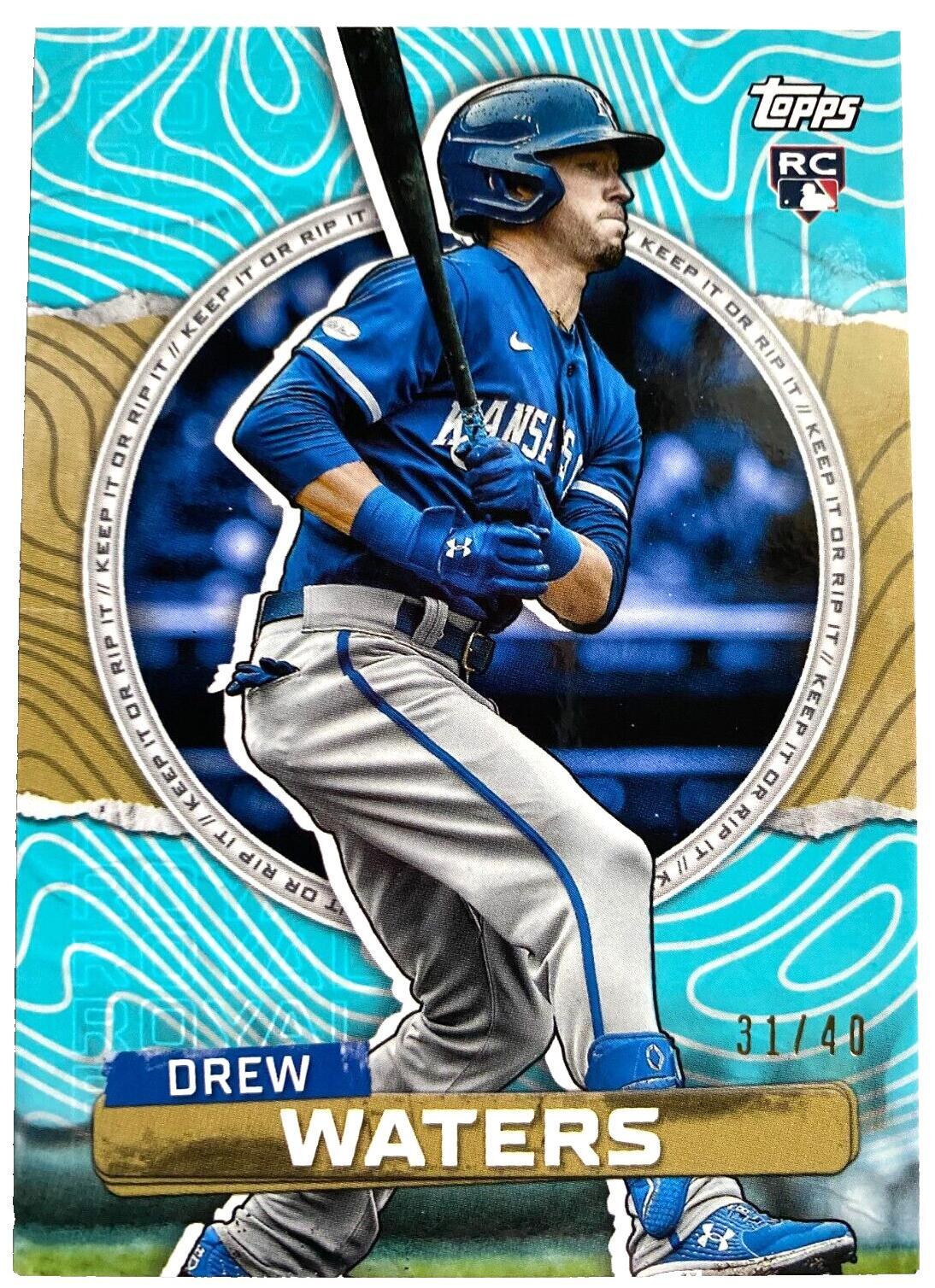 2023 Topps Rip - Drew Waters #9 Riptide Ripped /40 (RC) for sale online ...