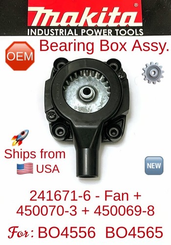 MAKITA 450070-3 OEM Bearing Box Assy with 241671-6 Fan & Guide for ...